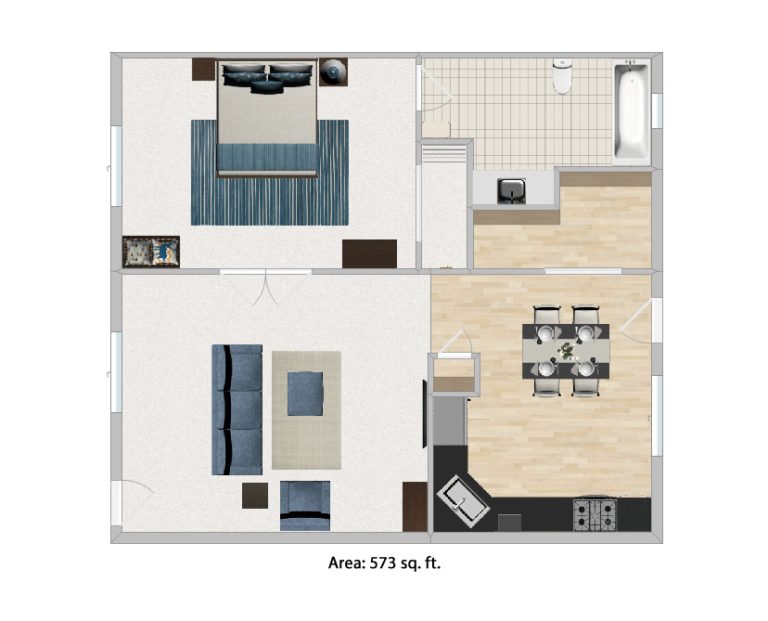 Senior Housing - Apartment Floorplans | Brooks Howell Home